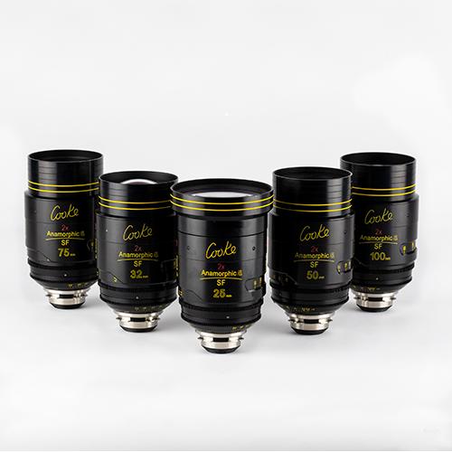 RENT Cooke T2.3 Anamorphic/i SF Prime 5-Lens Kit w/25, 32,50 ,75, 100mm ...